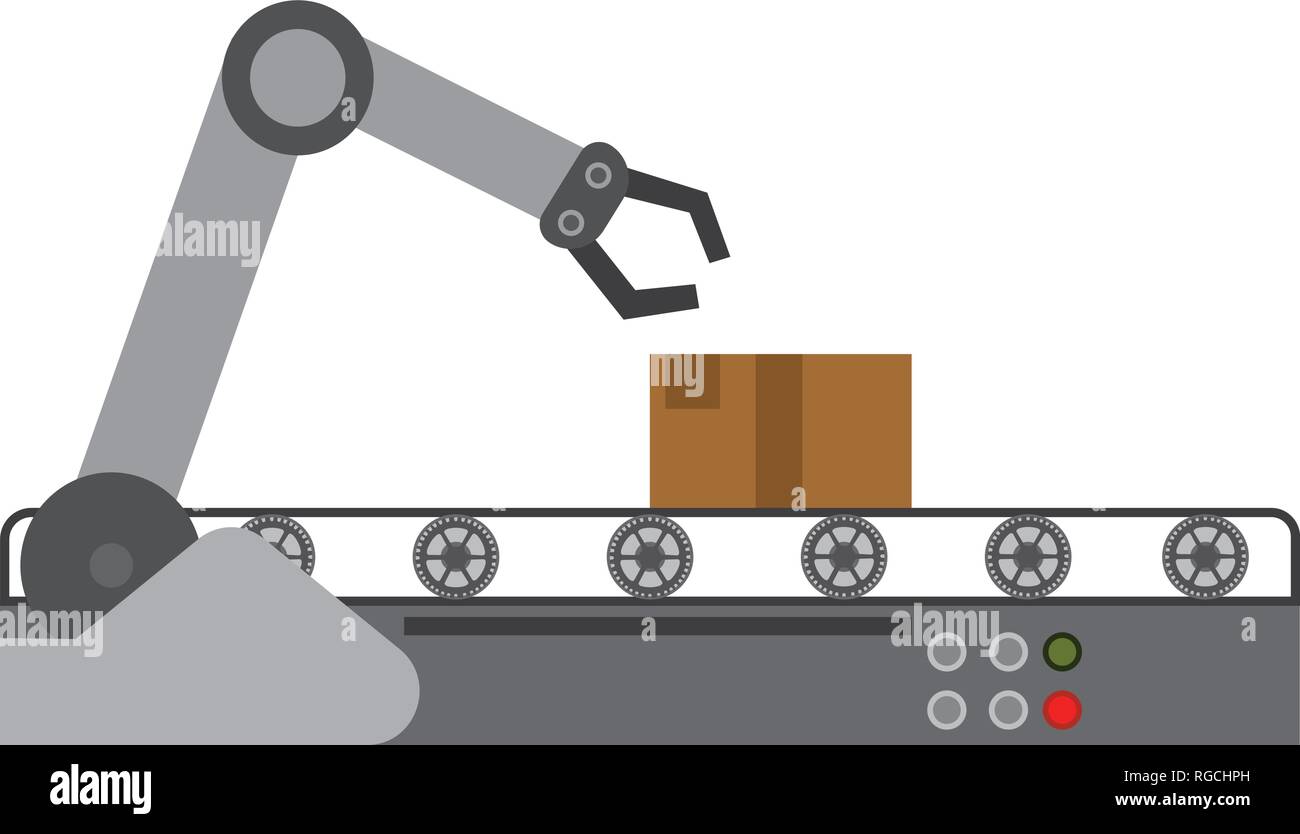 Abstract production line Stock Vector Image & Art - Alamy