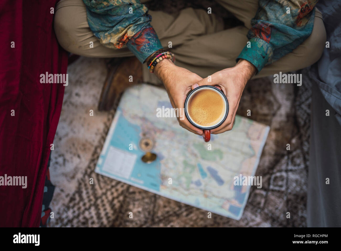 Top shot of men drinking hi-res stock photography and images - Alamy