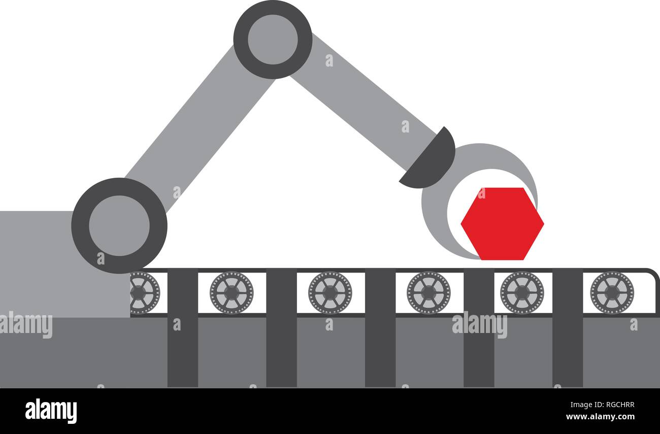 Abstract production line Stock Vector Image & Art - Alamy