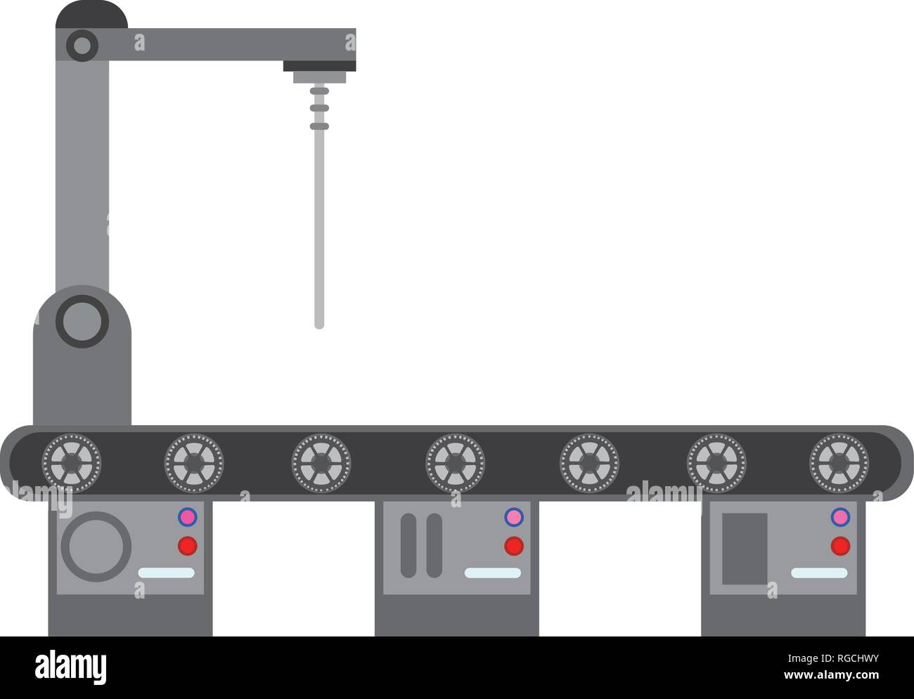 Automated machine factory production Stock Vector Images - Alamy