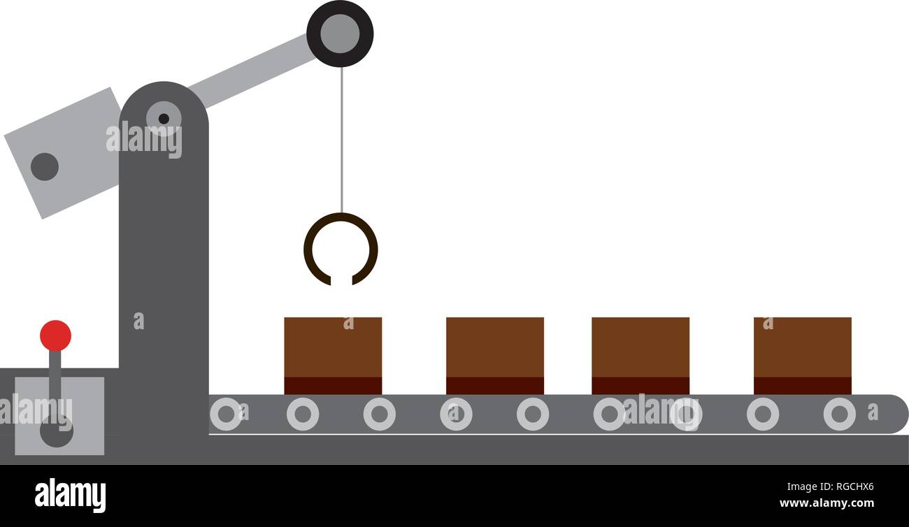 Abstract production line Stock Vector Image & Art - Alamy