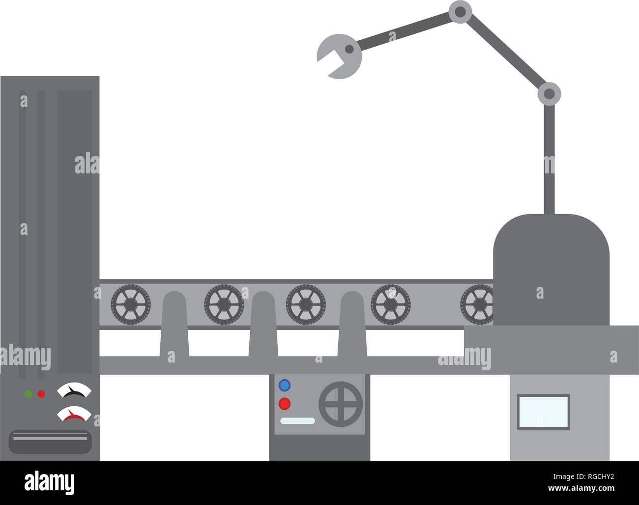 Conveyor machine image Stock Vector Images - Alamy