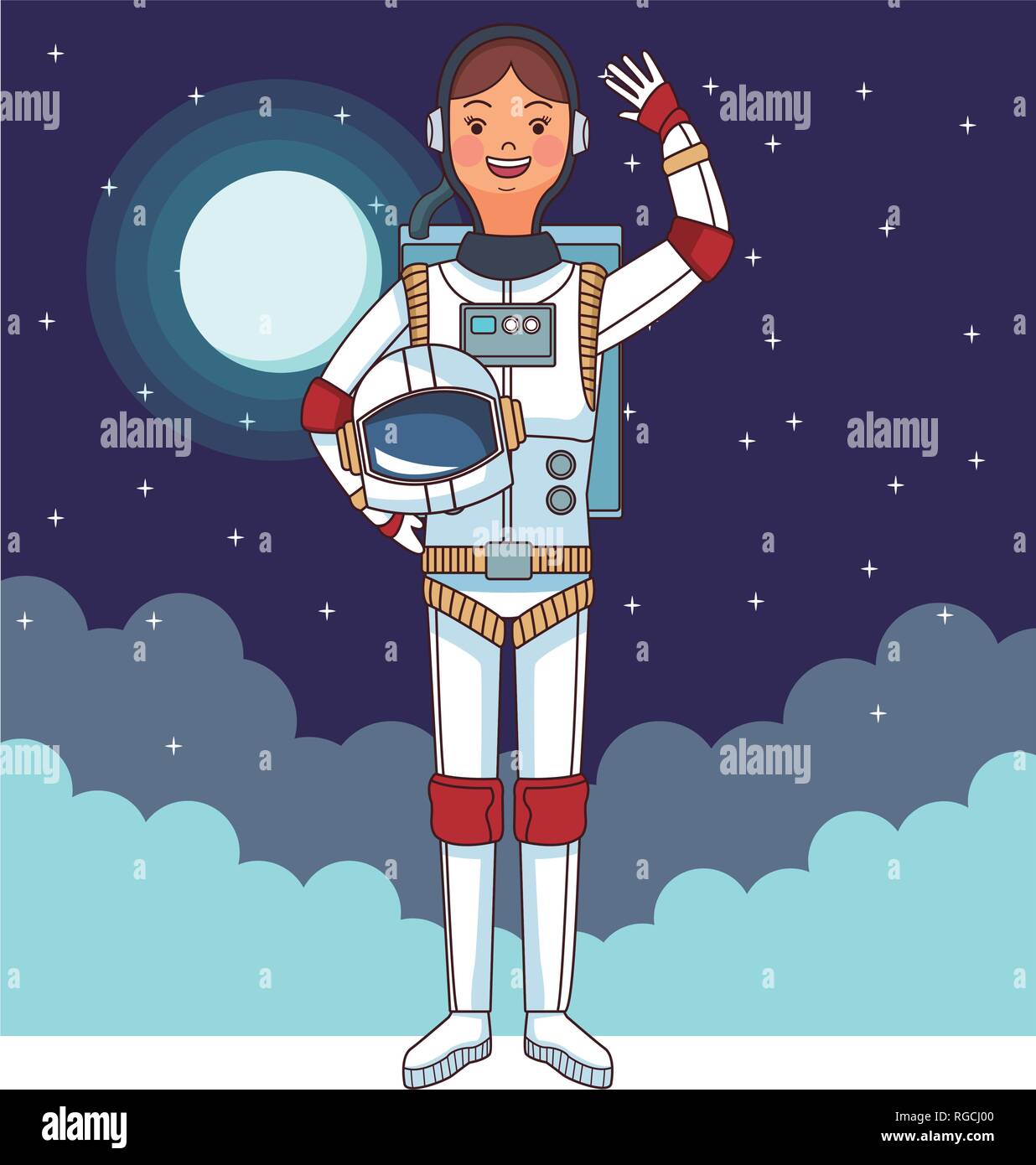 astronaut isolated avatar Stock Vector Image & Art - Alamy