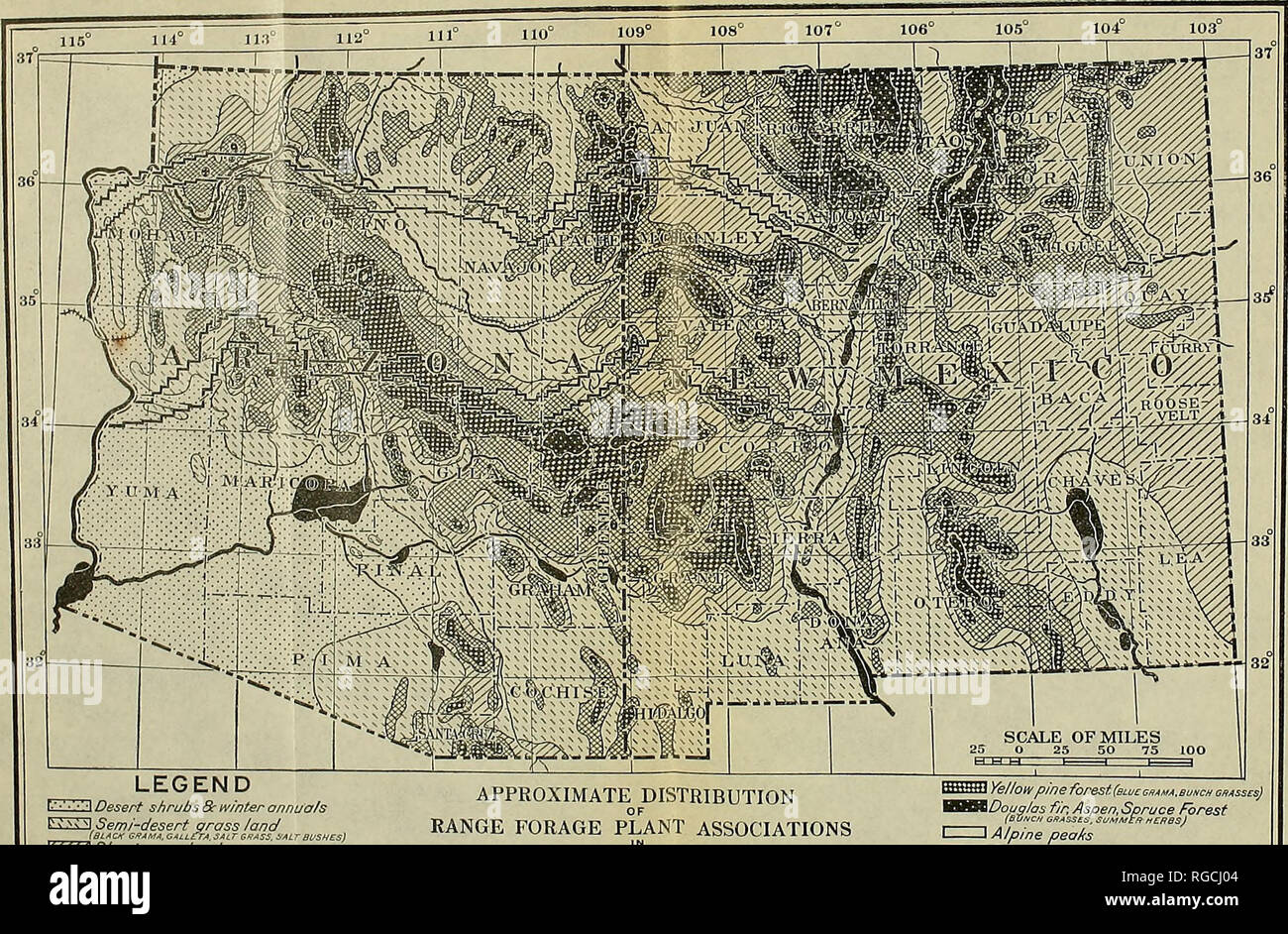 Arizona Agricultural Farm Map
