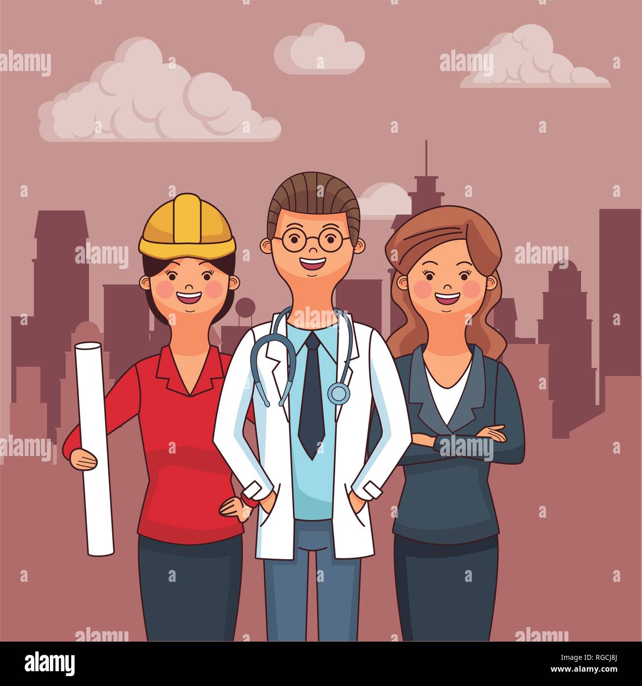 profession and occupation avatars Stock Vector Image & Art - Alamy