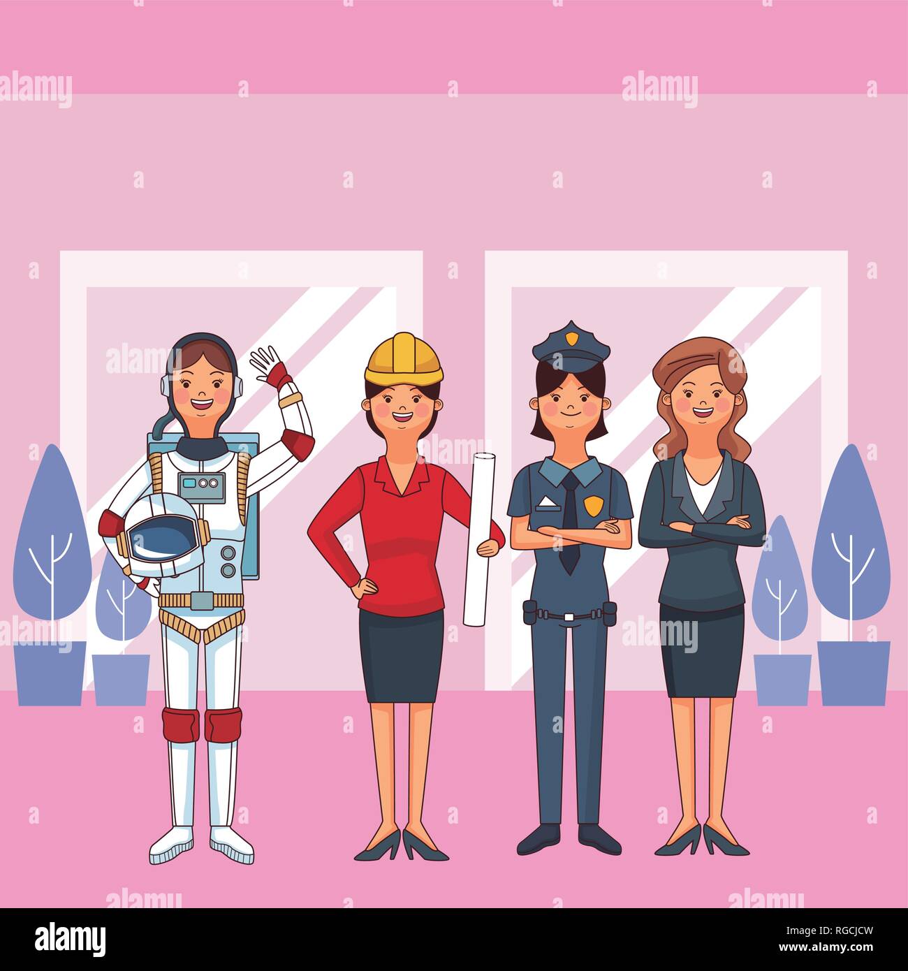 women profession and occupation avatars Stock Vector Image & Art - Alamy