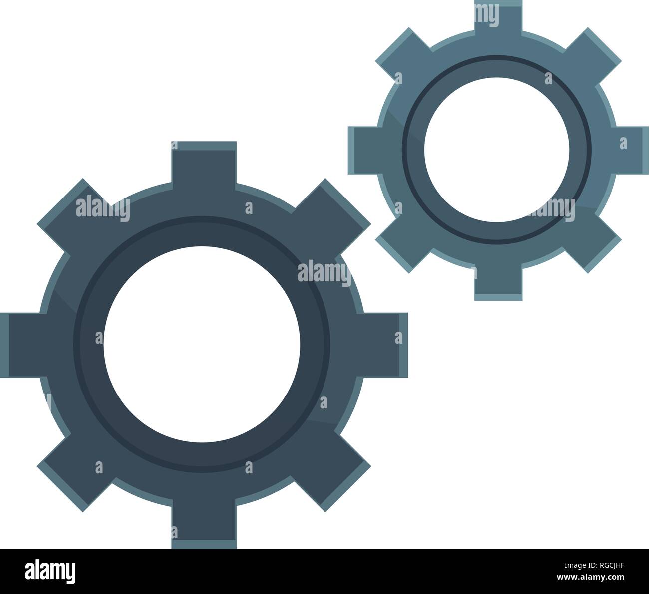 gears isolated icon Stock Vector Image & Art - Alamy
