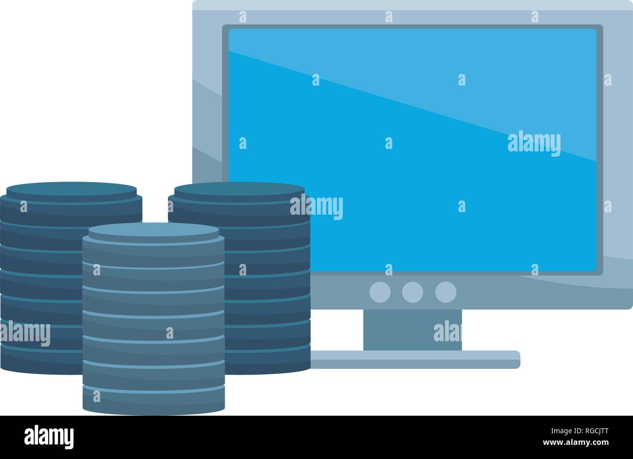 computer with hard drives Stock Vector Image & Art - Alamy