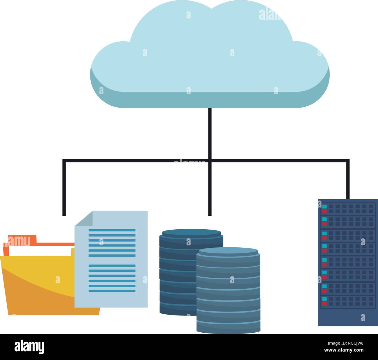hard drive with cloud Stock Vector Image & Art - Alamy