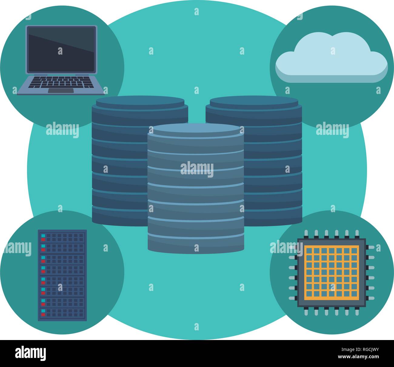 hard drive with cloud Stock Vector Image & Art - Alamy