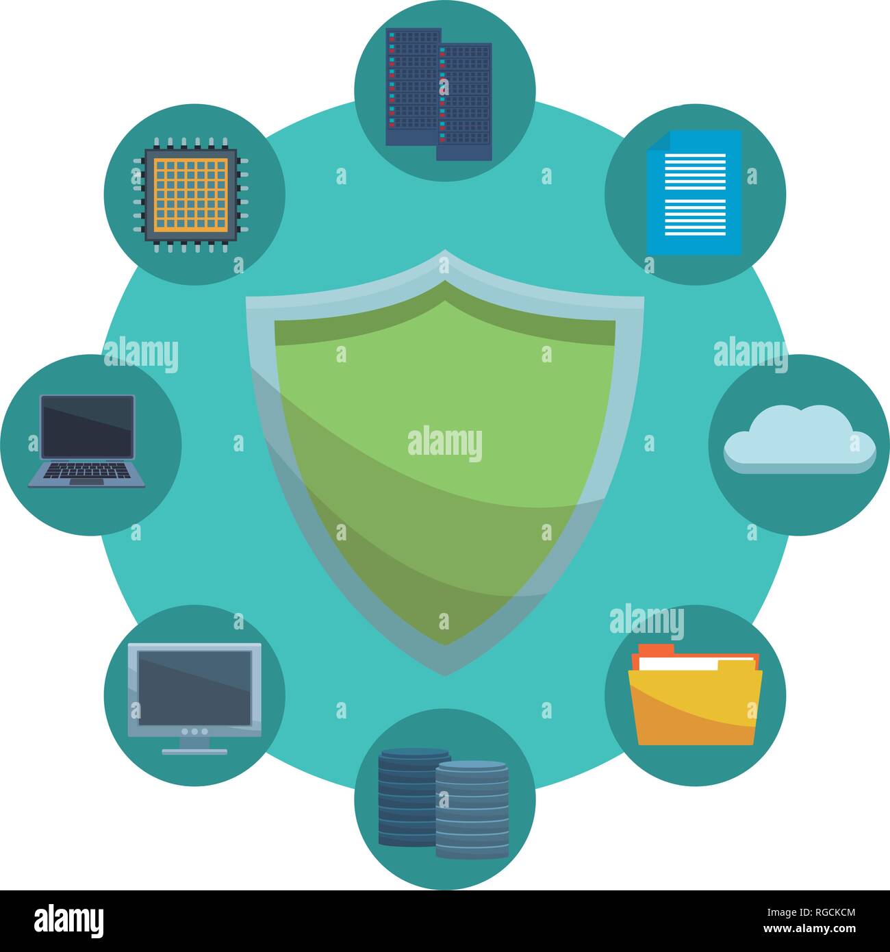 informatic security symbol and items Stock Vector Image & Art - Alamy