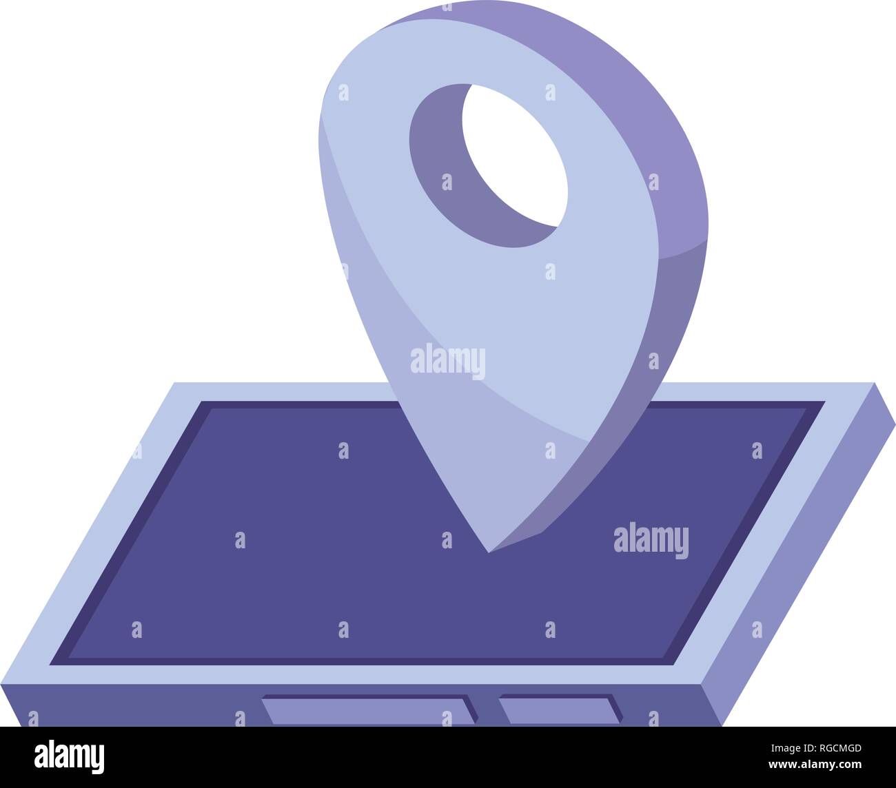 cellphone and location symbol Stock Vector Image & Art - Alamy