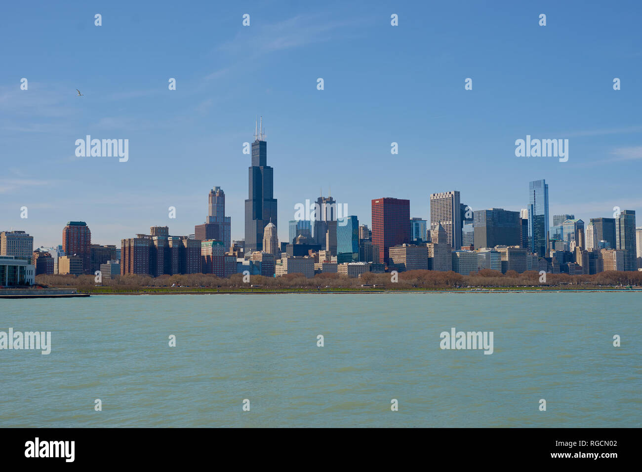 CHICAGO, IL - CIRCA MARCH, 2016: view of Chicago high-rise buildings ...