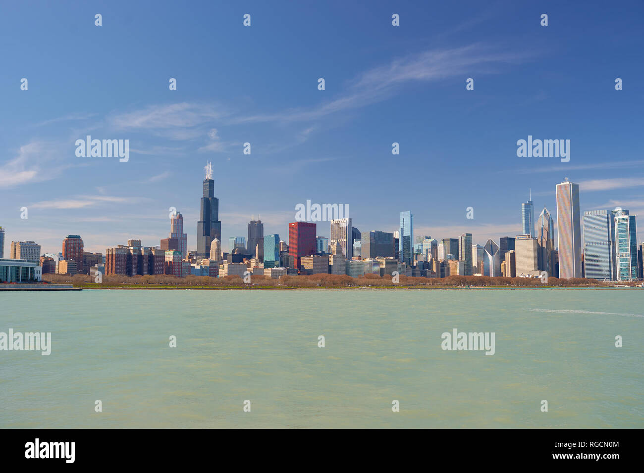 CHICAGO, IL - CIRCA MARCH, 2016: view of Chicago high-rise buildings ...