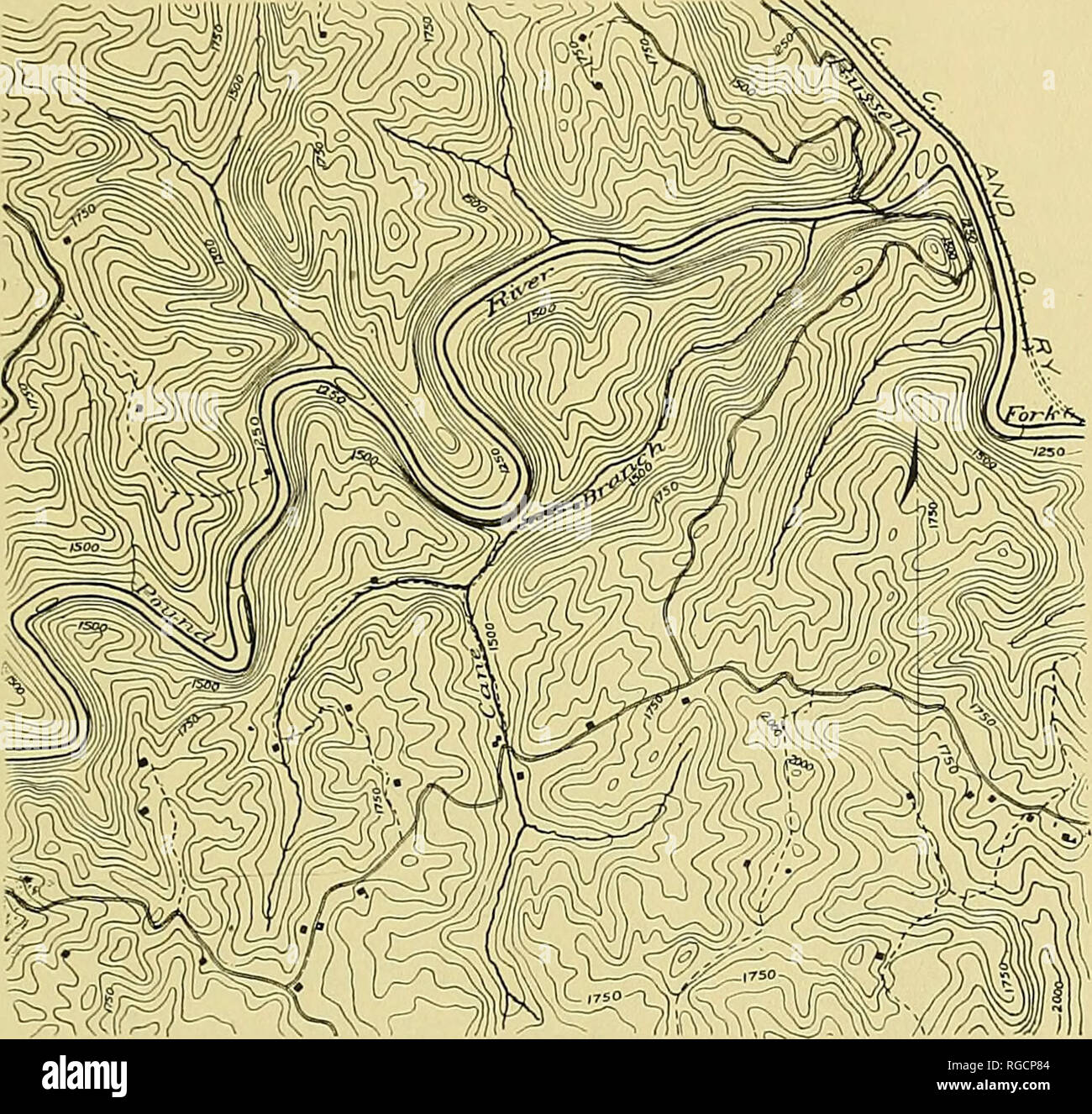 Pound virginia map hi-res stock photography and images - Alamy
