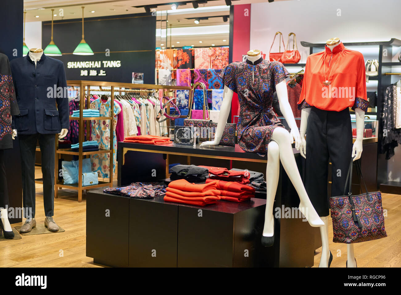 SINGAPORE - CIRCA SEPTEMBER, 2016: Shanghai Tang store at Singapore ...