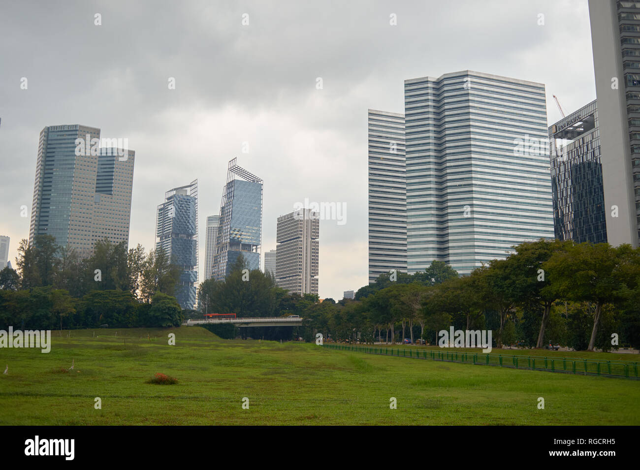 SINGAPORE - CIRCA NOVEMBER, 2015: Singapore urban landscape. Republic ...