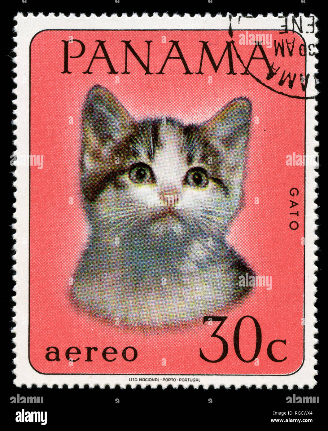 Postage stamp from Panama in the Domestic animals series issued in 1967 ...