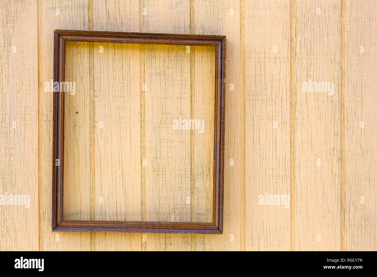Empty wood frame hi-res stock photography and images - Alamy