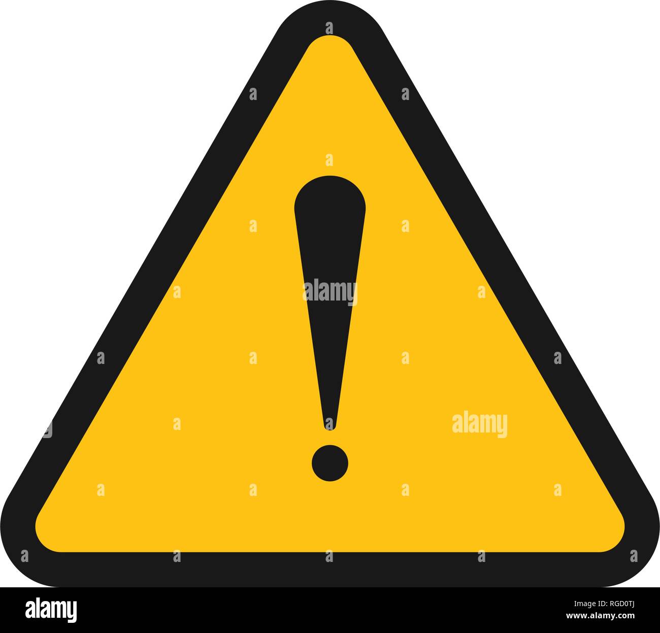 Warning icon vector hi-res stock photography and images - Alamy