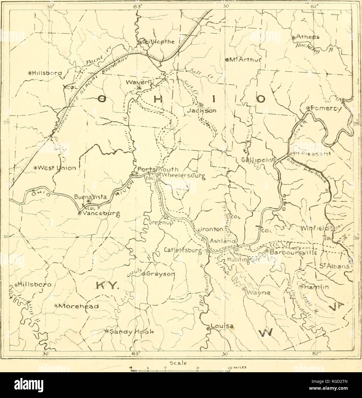 Denison map hi-res stock photography and images - Alamy