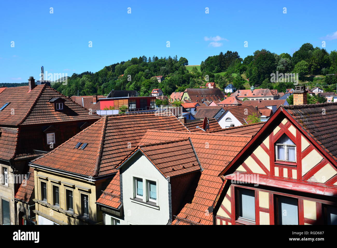 Kronach, Germany – View in the historical town of Kronach, Bavaria ...