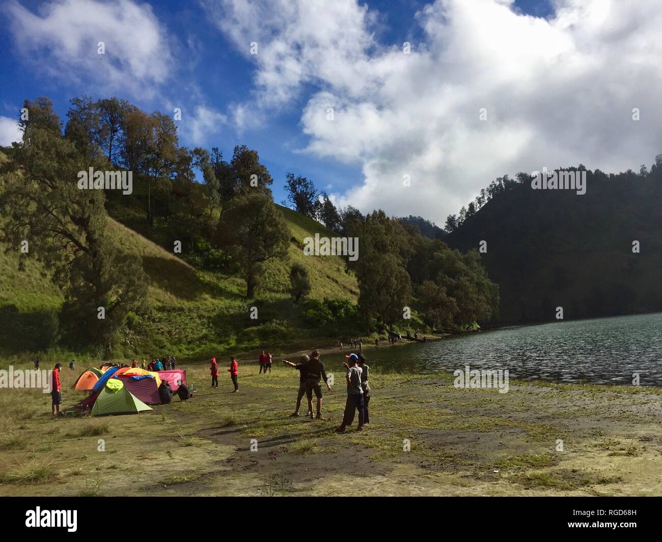 Mount Semeru Hiking Stock Photo - Alamy