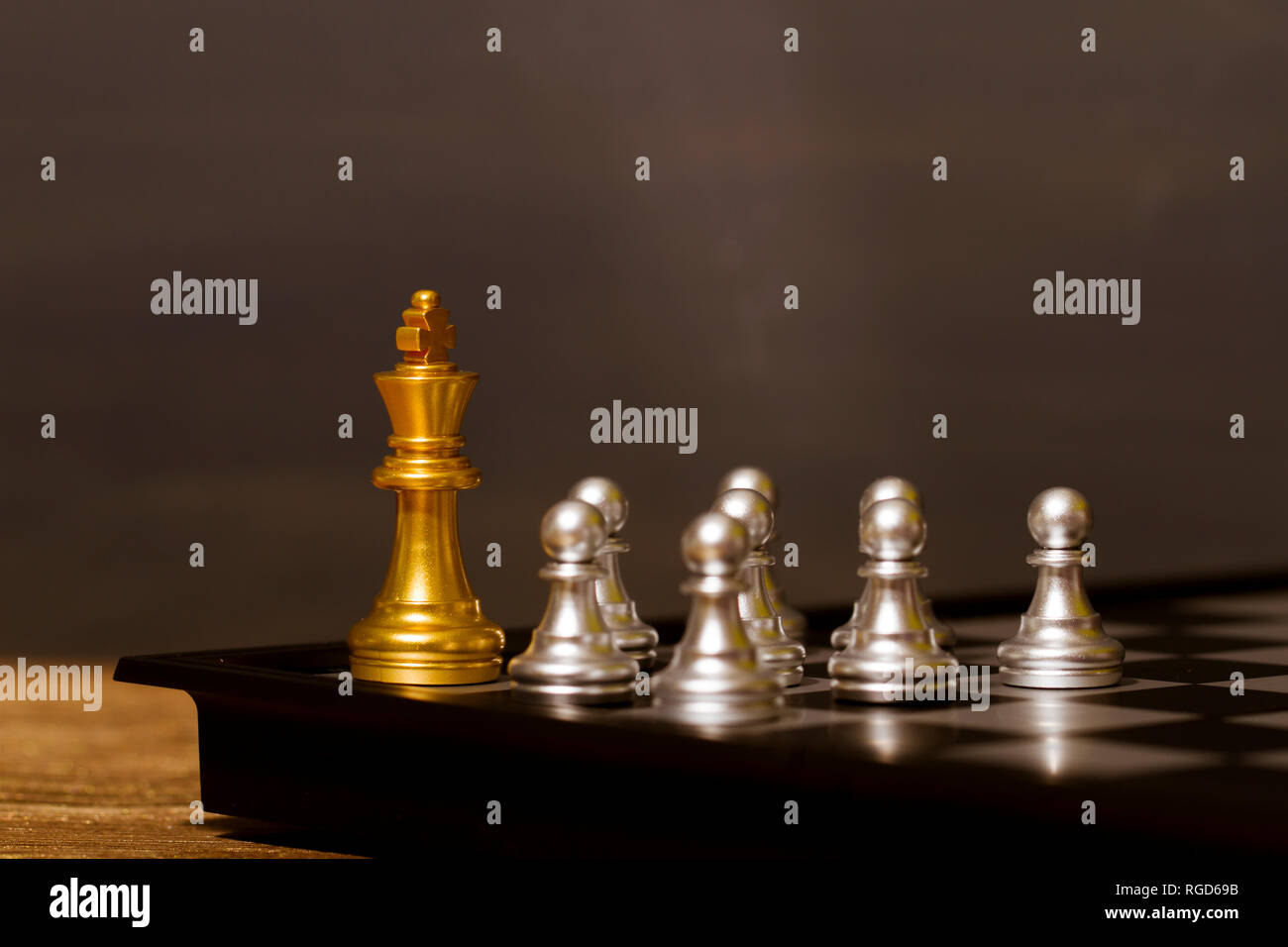 Chess, confrontation between pieces, victory and defeat Stock Photo - Alamy