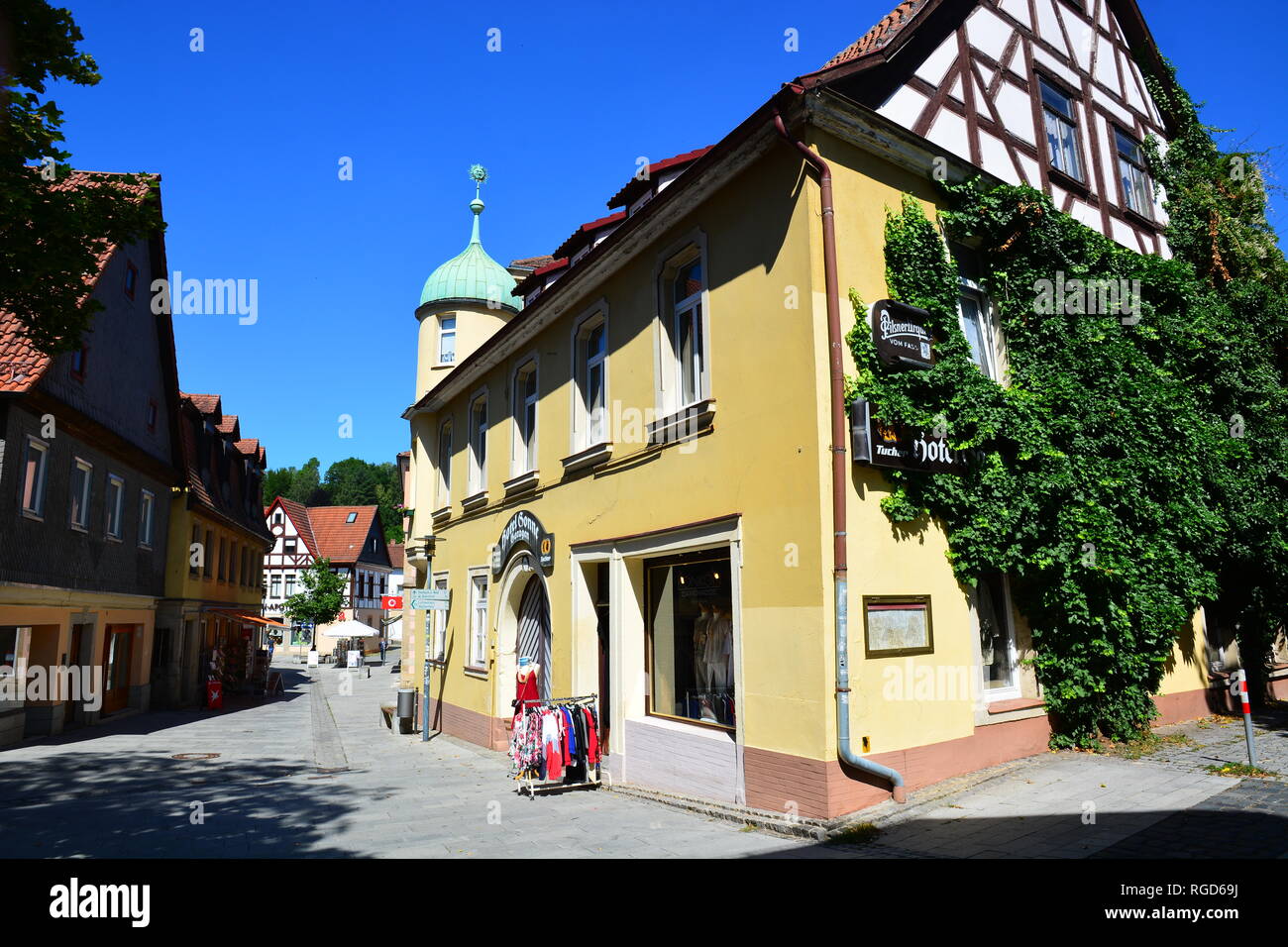 Kronach, Germany – View in the historical town of Kronach, Bavaria ...