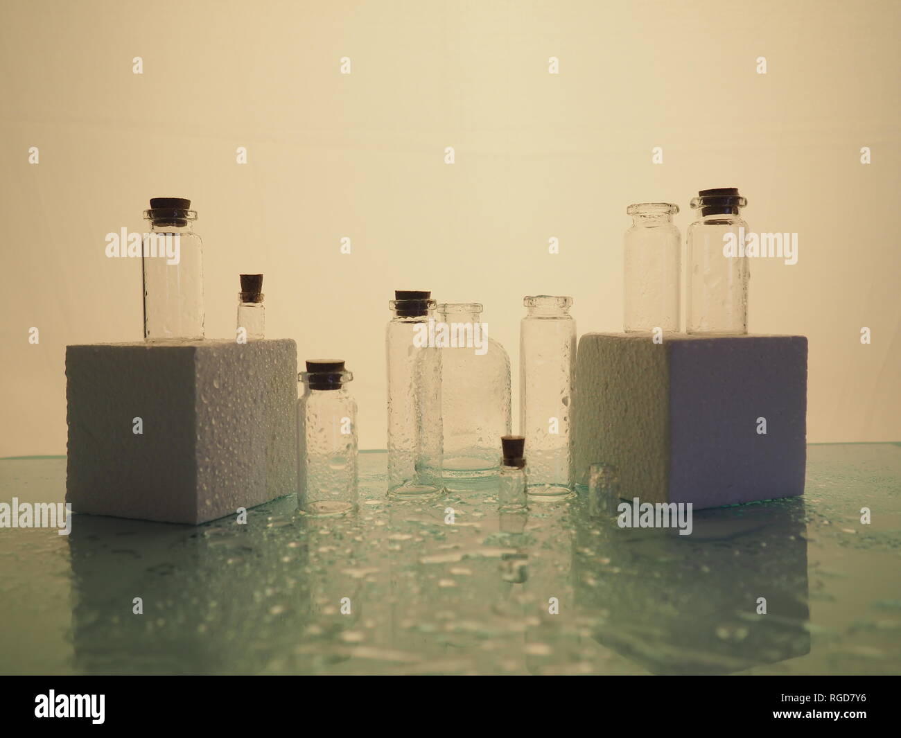 Empty sample bottles hi-res stock photography and images - Alamy