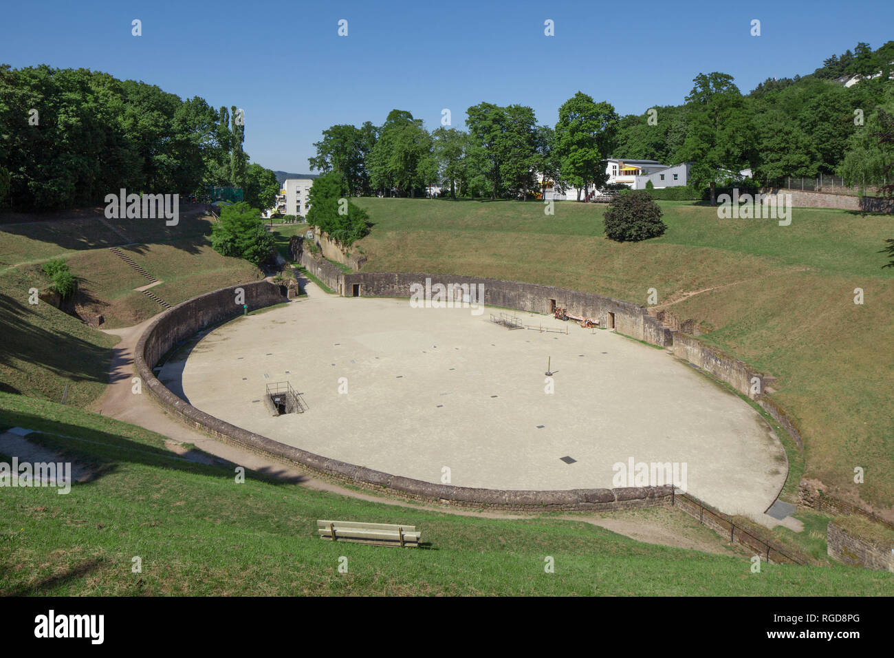 Roman Amphitheater, Trier. Rhineland-Palatinate, Germany, Europe I ...