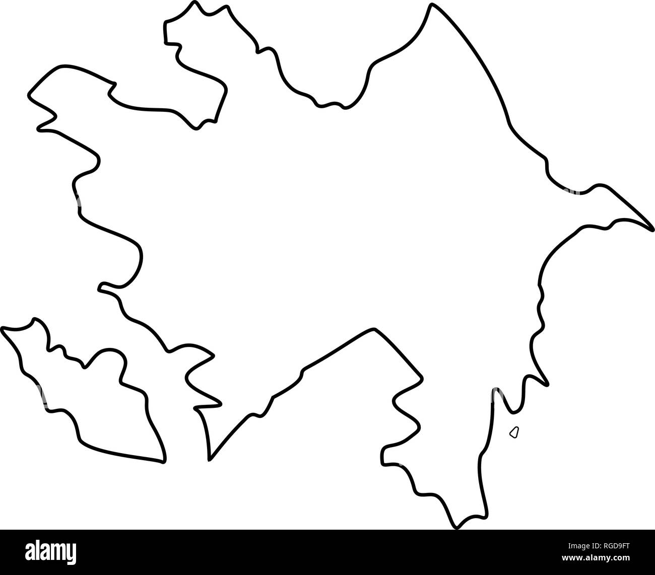 Azerbaijan map hi-res stock photography and images - Alamy