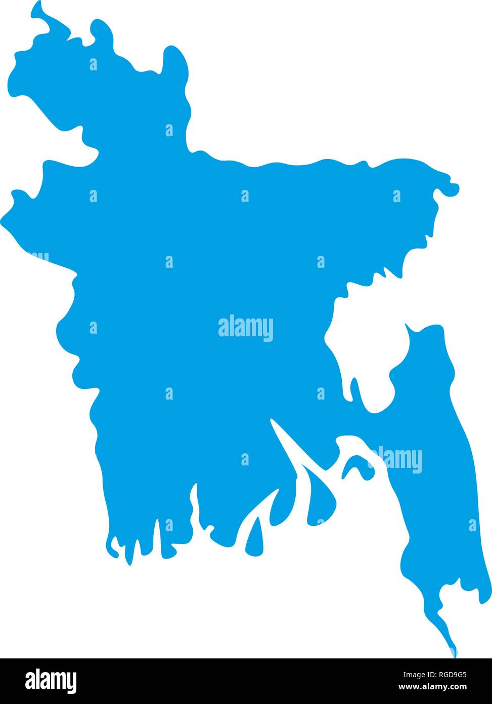 Map of Bangladesh - outline. Silhouette of Bangladesh map vector ... Map of Bangladesh - outline. Silhouette of Bangladesh map vector ...