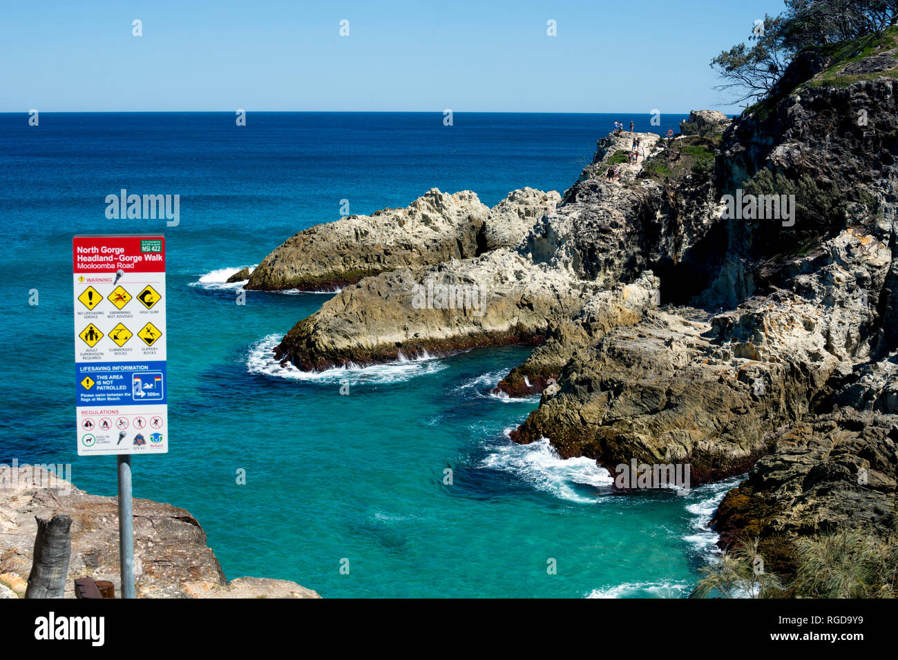 North Gorge seen from North Gorge Walk, Point Lookout, North Stradbroke ...