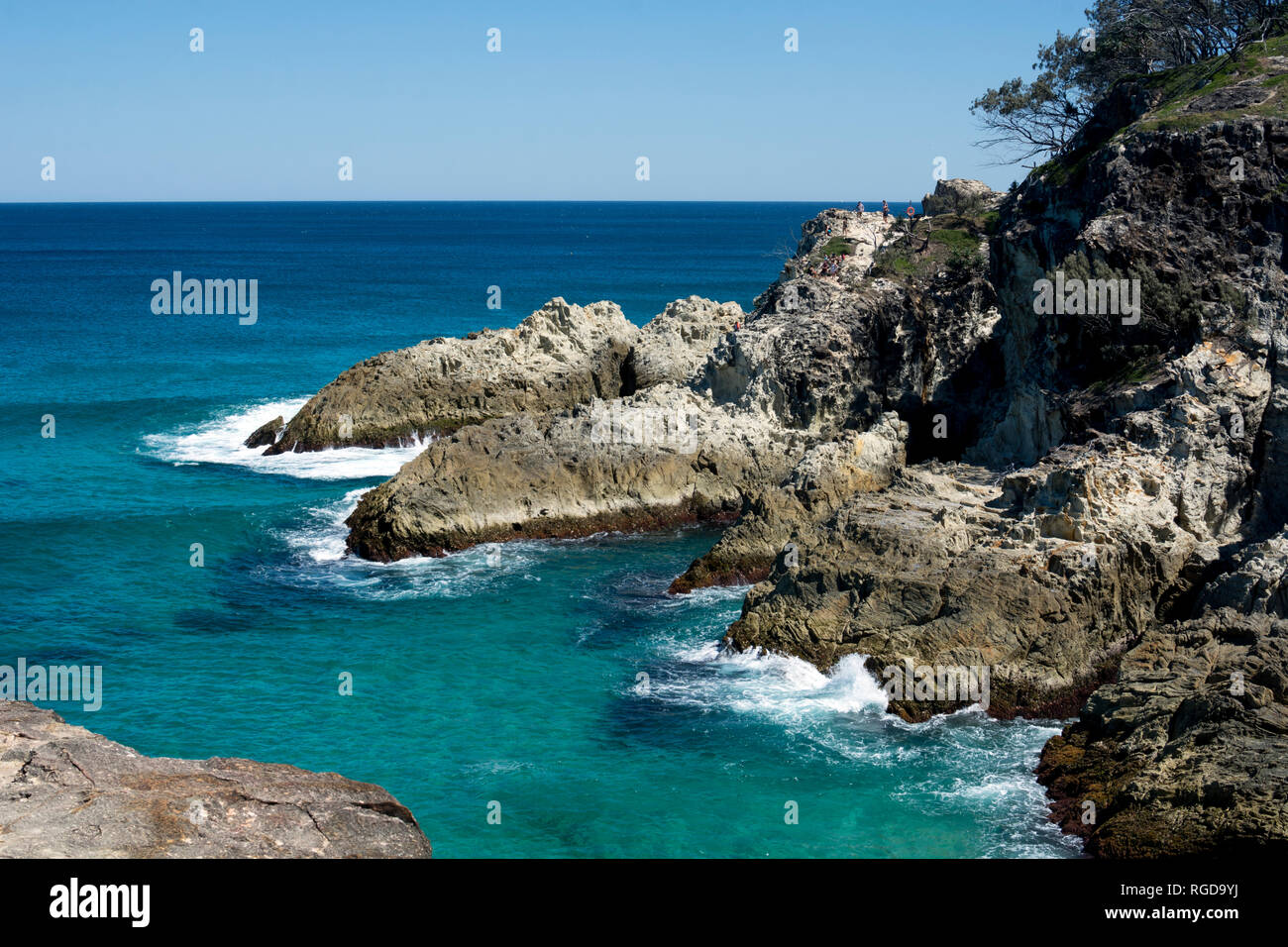 North Gorge seen from North Gorge Walk, Point Lookout, North Stradbroke ...