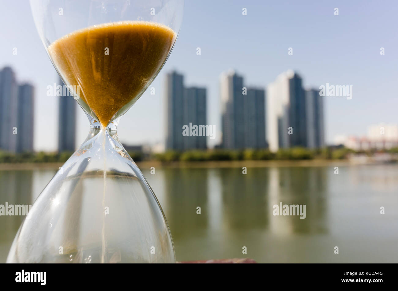 Beautiful hourglass, timer Stock Photo - Alamy