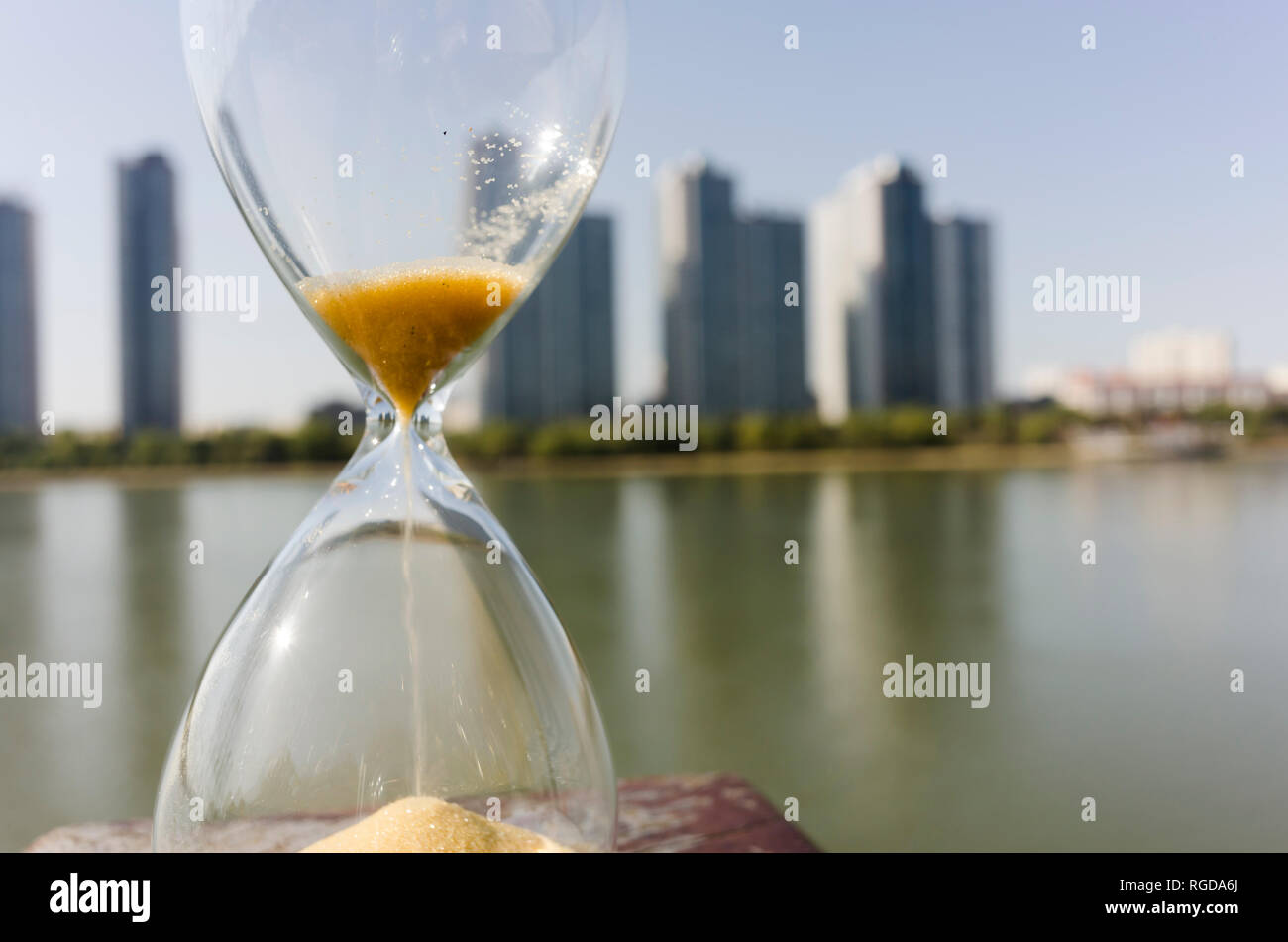Beautiful hourglass, timer Stock Photo - Alamy