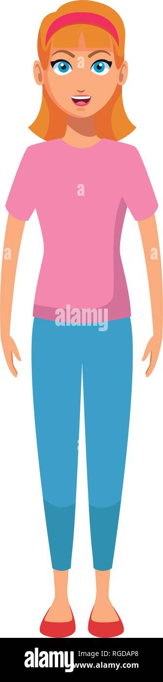 young woman body cartoon Stock Vector Image & Art - Alamy