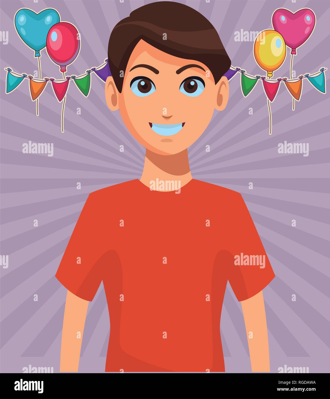 young man upperbody cartoon Stock Vector Image & Art - Alamy