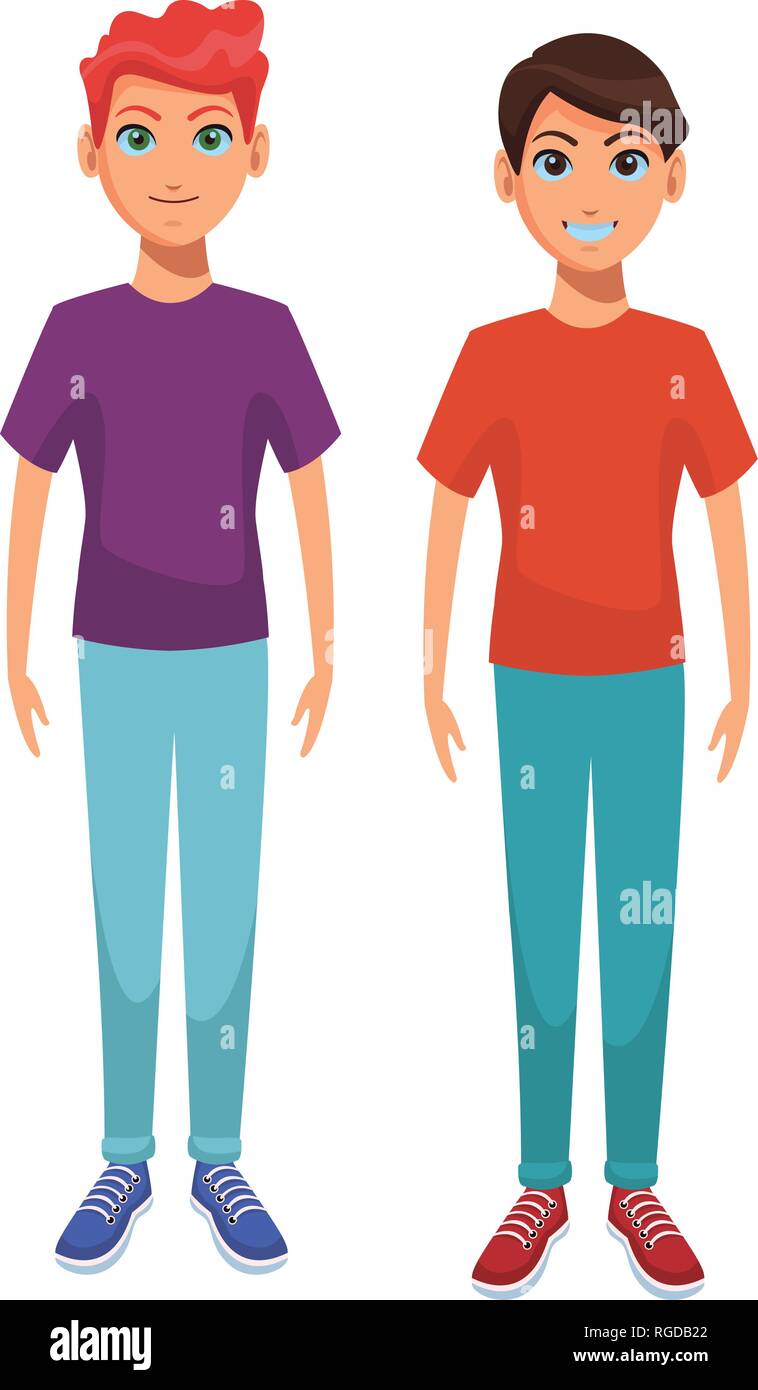 young men body cartoon Stock Vector Image & Art - Alamy