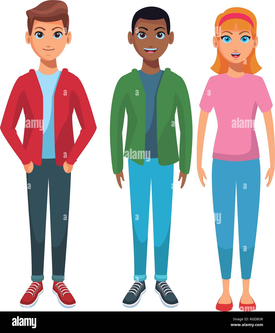 group of friends cartoon Stock Vector Image & Art - Alamy
