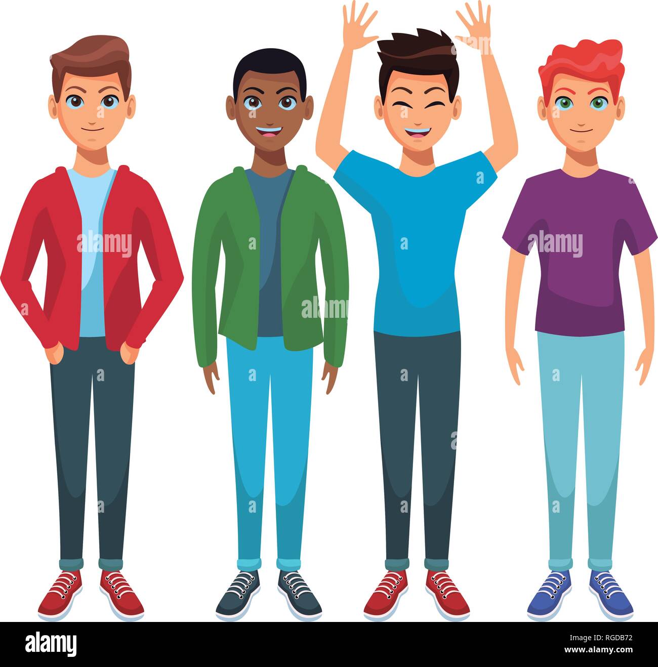 young men body cartoon Stock Vector Image & Art - Alamy