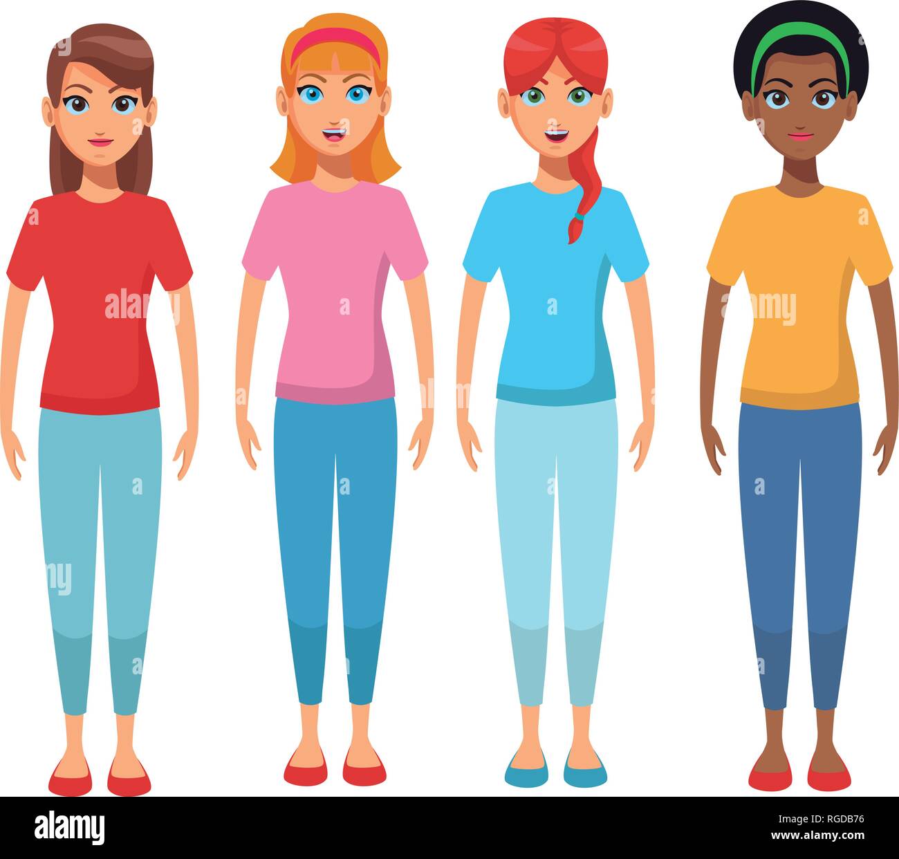 young women body cartoon Stock Vector Image & Art - Alamy
