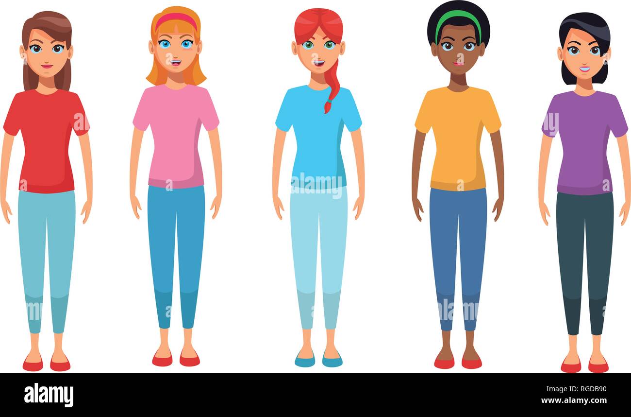 young women body cartoon Stock Vector Image & Art - Alamy