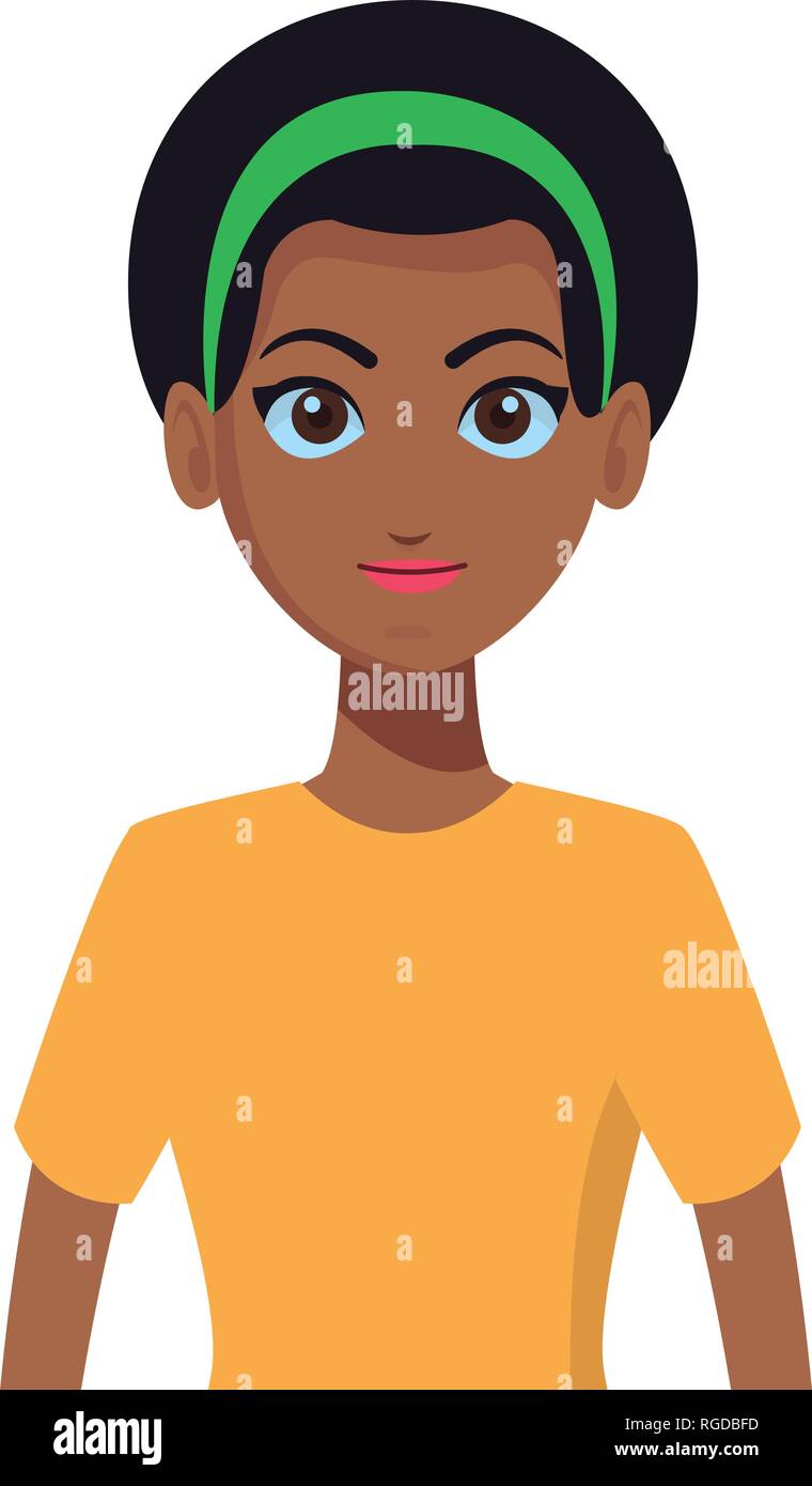 young woman upperbody cartoon Stock Vector Image & Art - Alamy