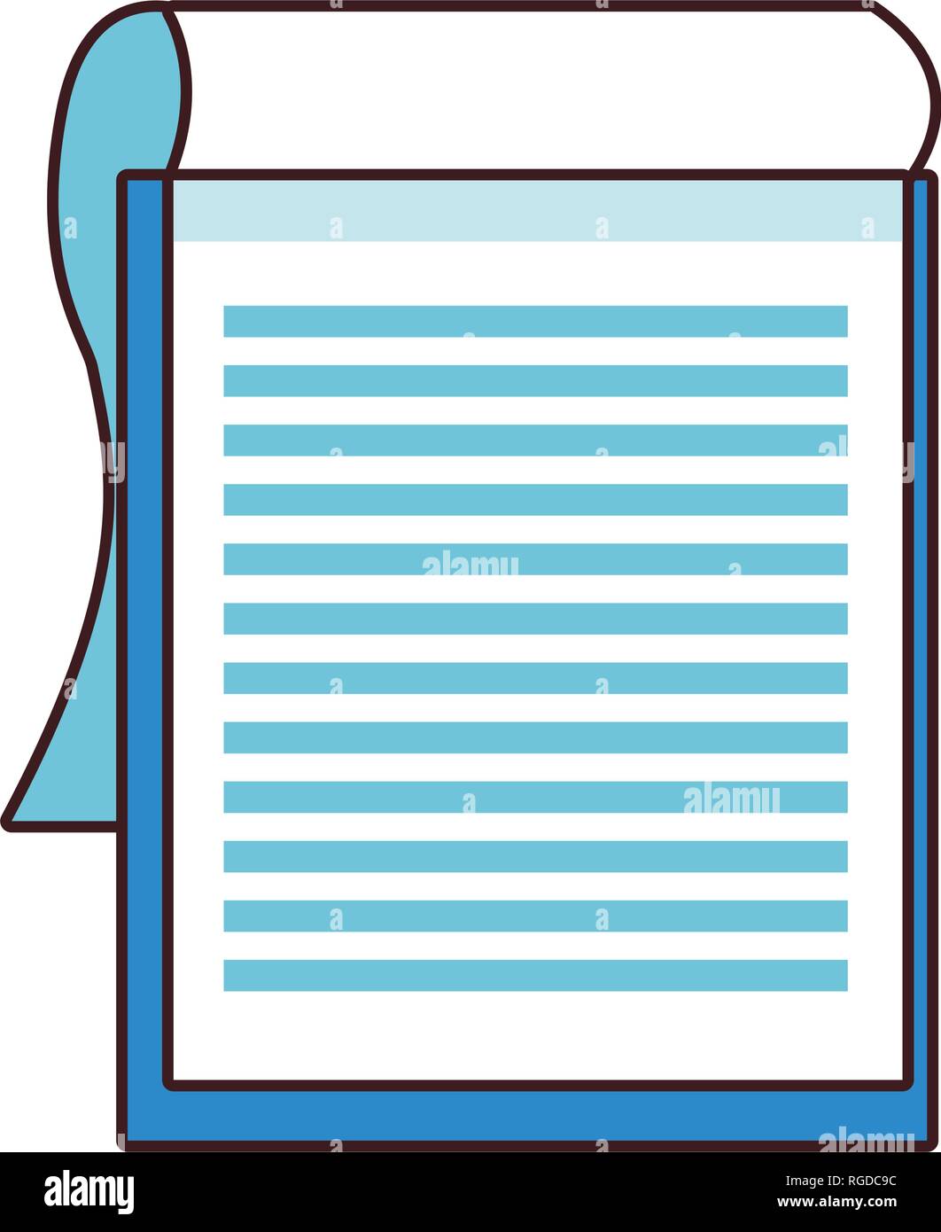 documents paper sheet cartoon Stock Vector Image & Art - Alamy