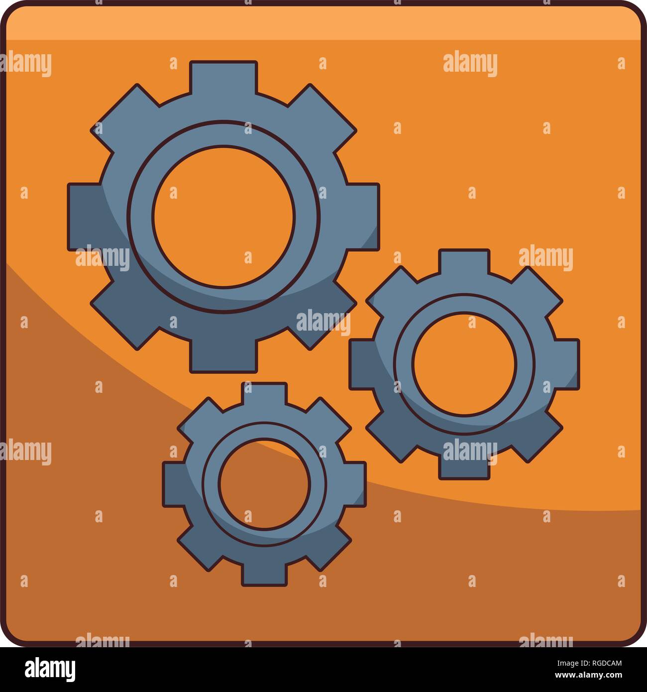 technology gears support cartoon Stock Vector Image & Art - Alamy
