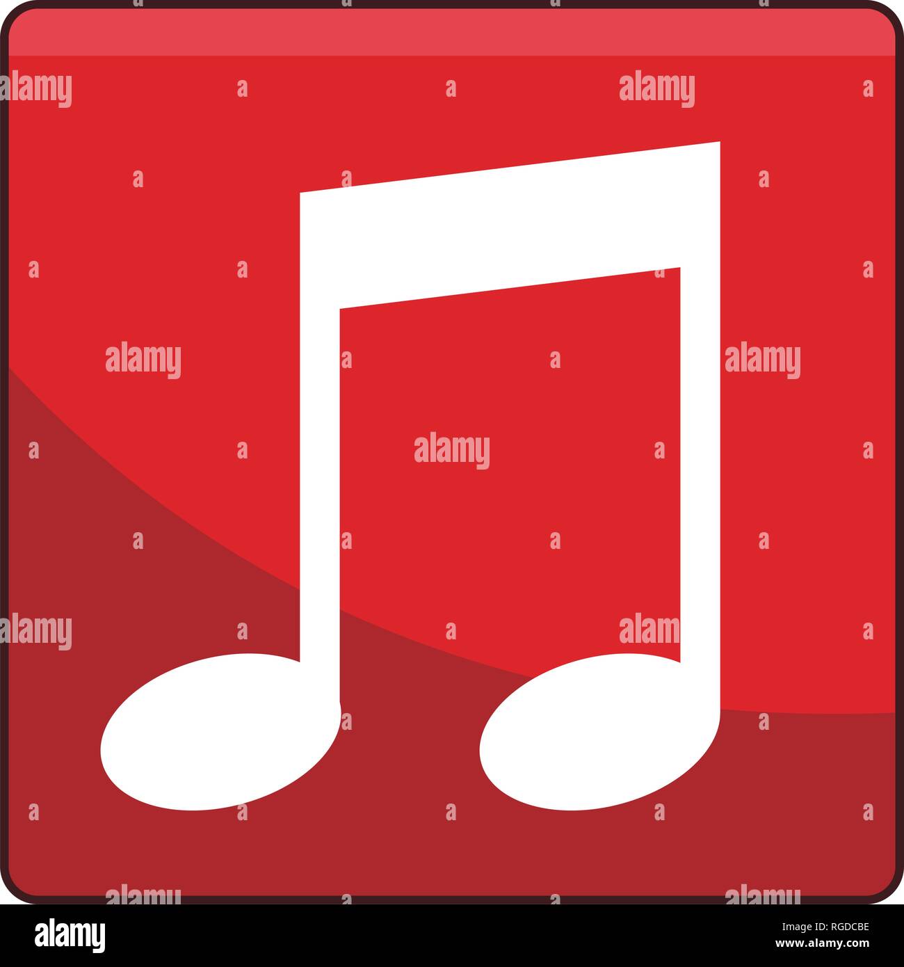 music icon cartoon Stock Vector Image & Art - Alamy