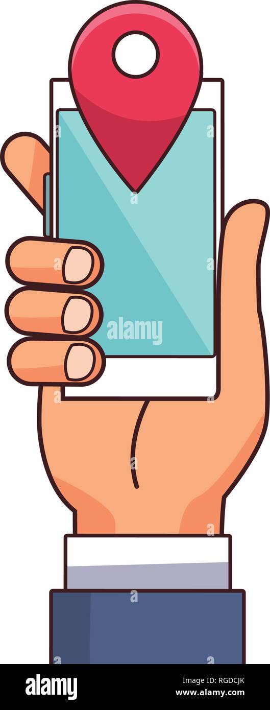 technology smartphone cartoon Stock Vector Image & Art - Alamy