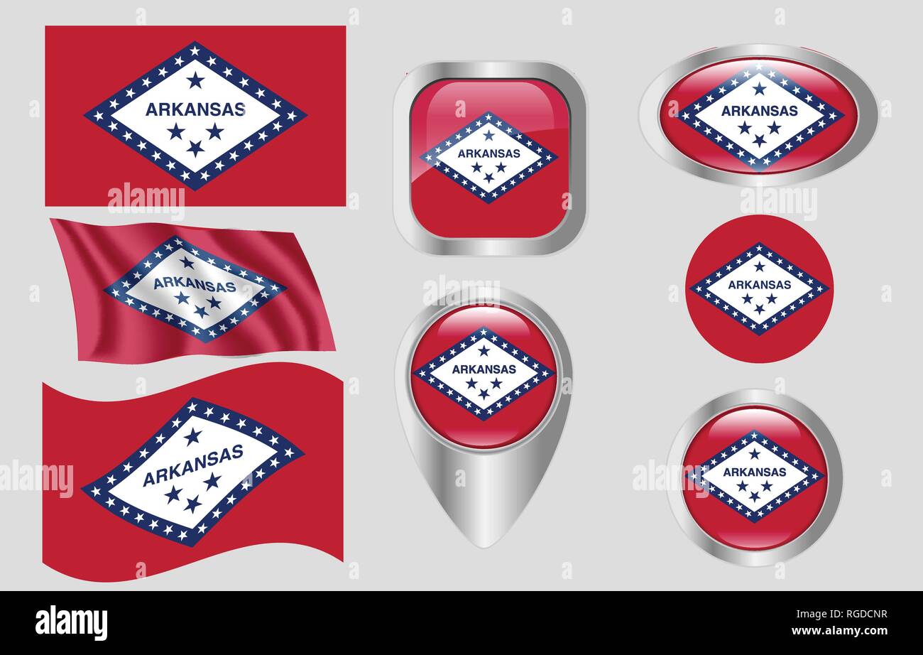 Flag of Arkansas Stock Vector Image & Art - Alamy